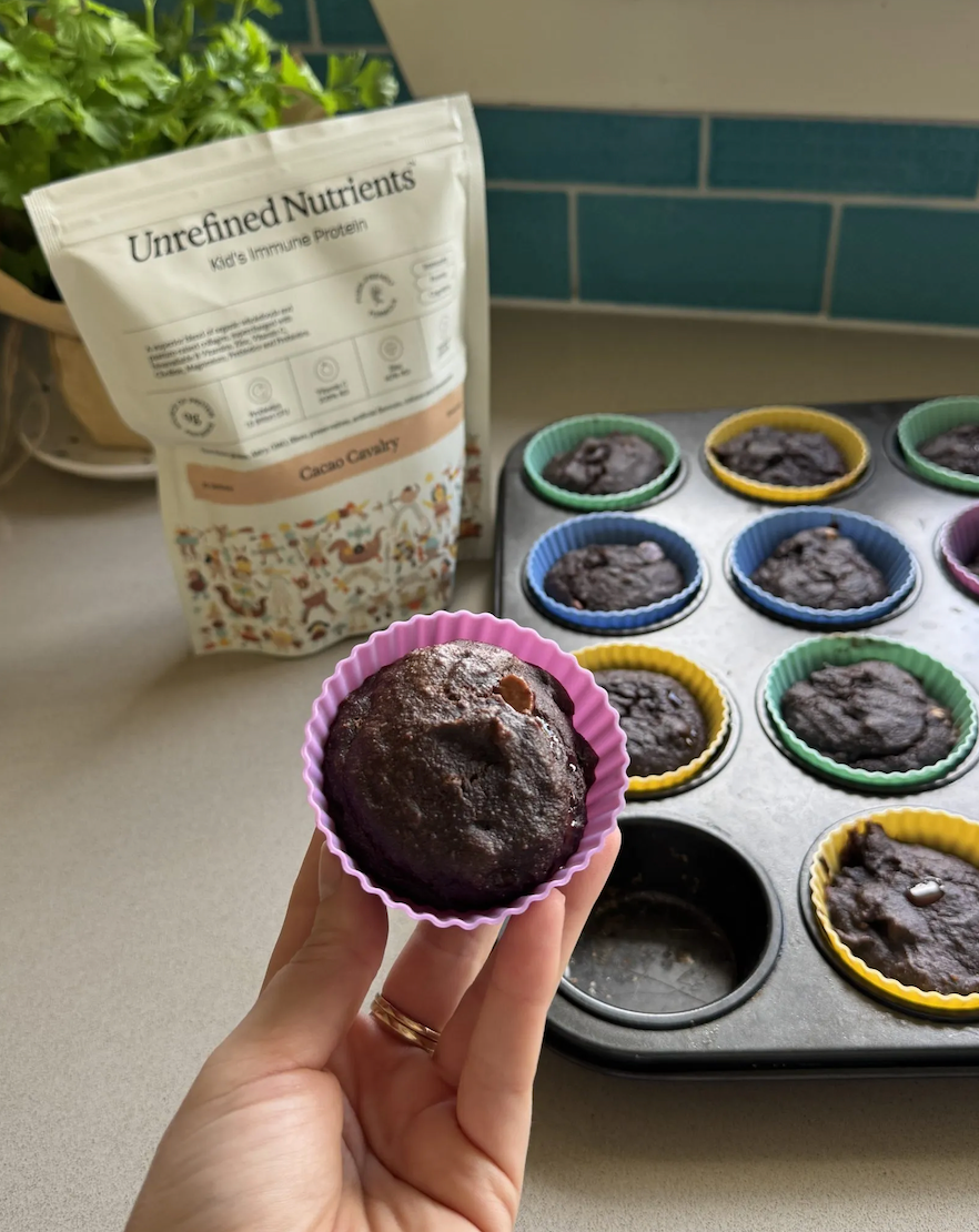 Choc Veggie Muffins – Unrefined Nutrients